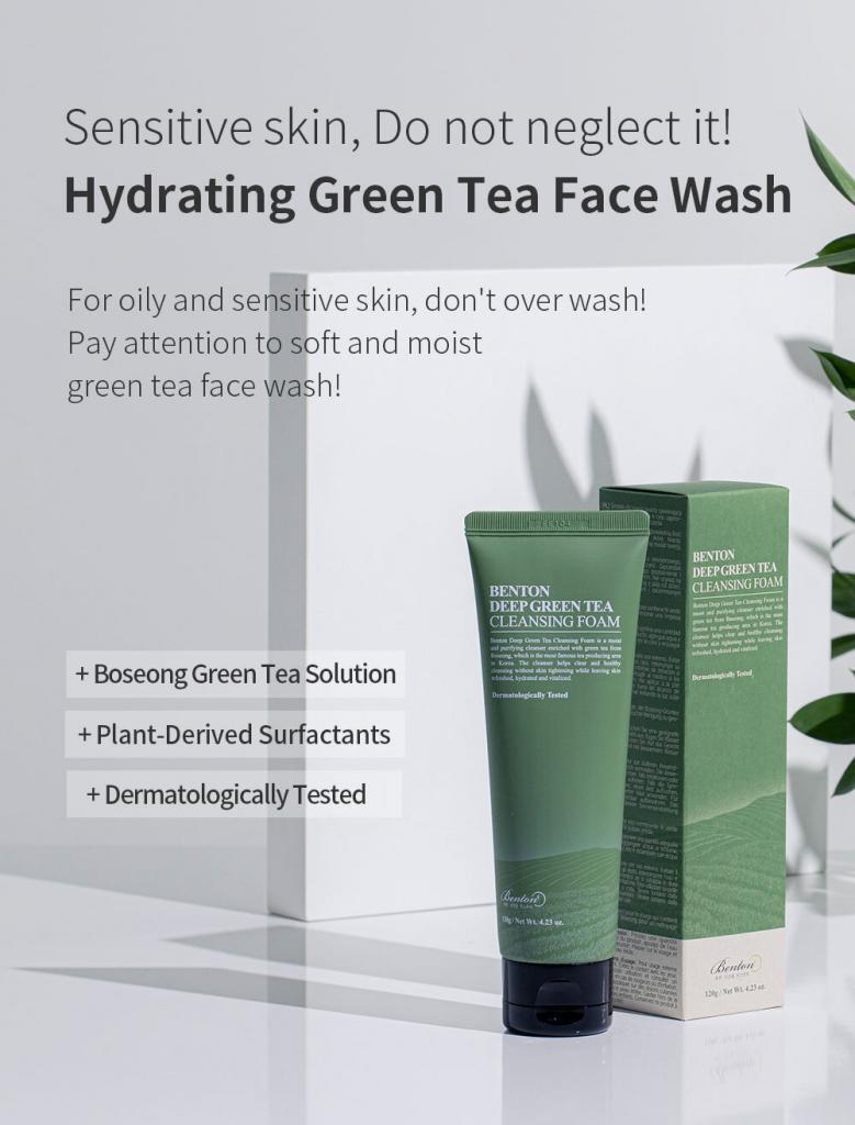 Benton Deep Green Tea Cleansing Foam - Seoul of Tokyo