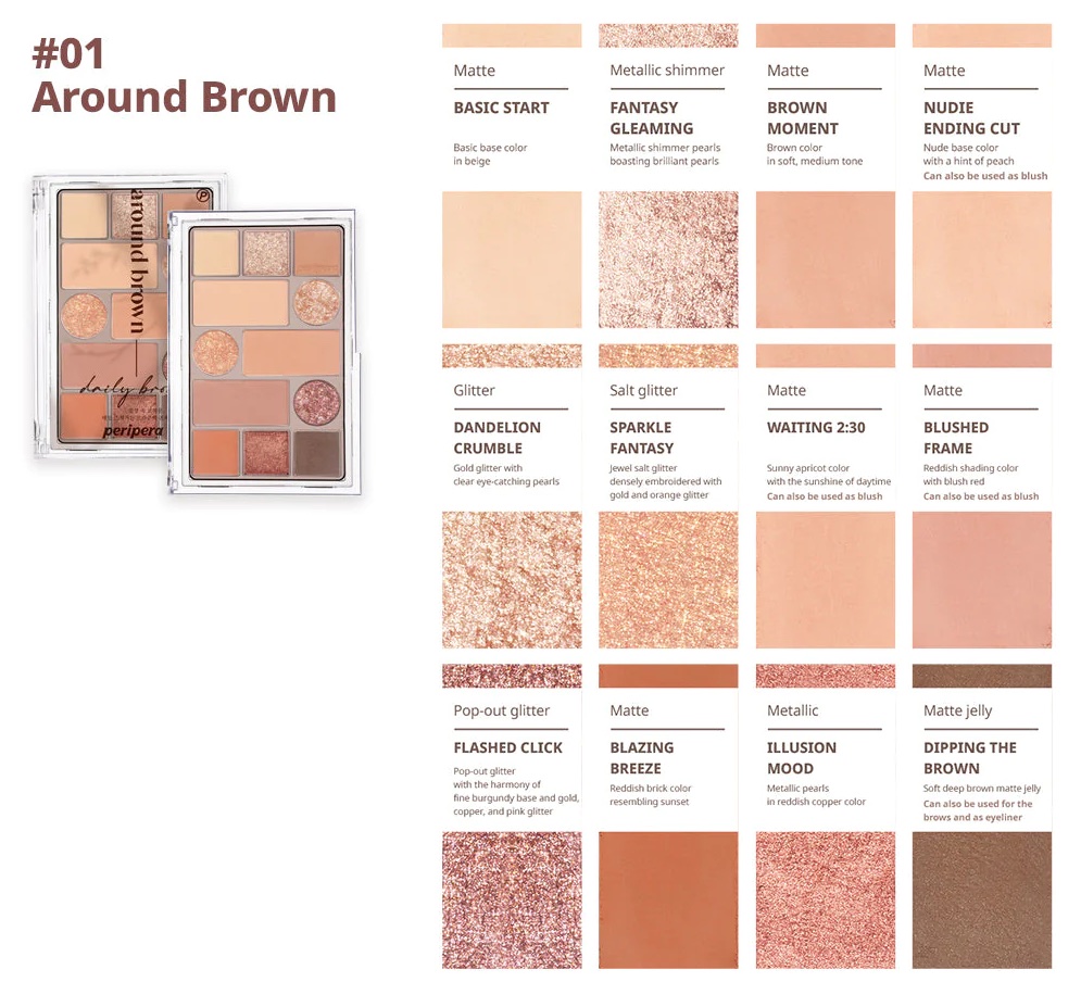 Peripera All Take Mood Technique Palette - Seoul of Tokyo